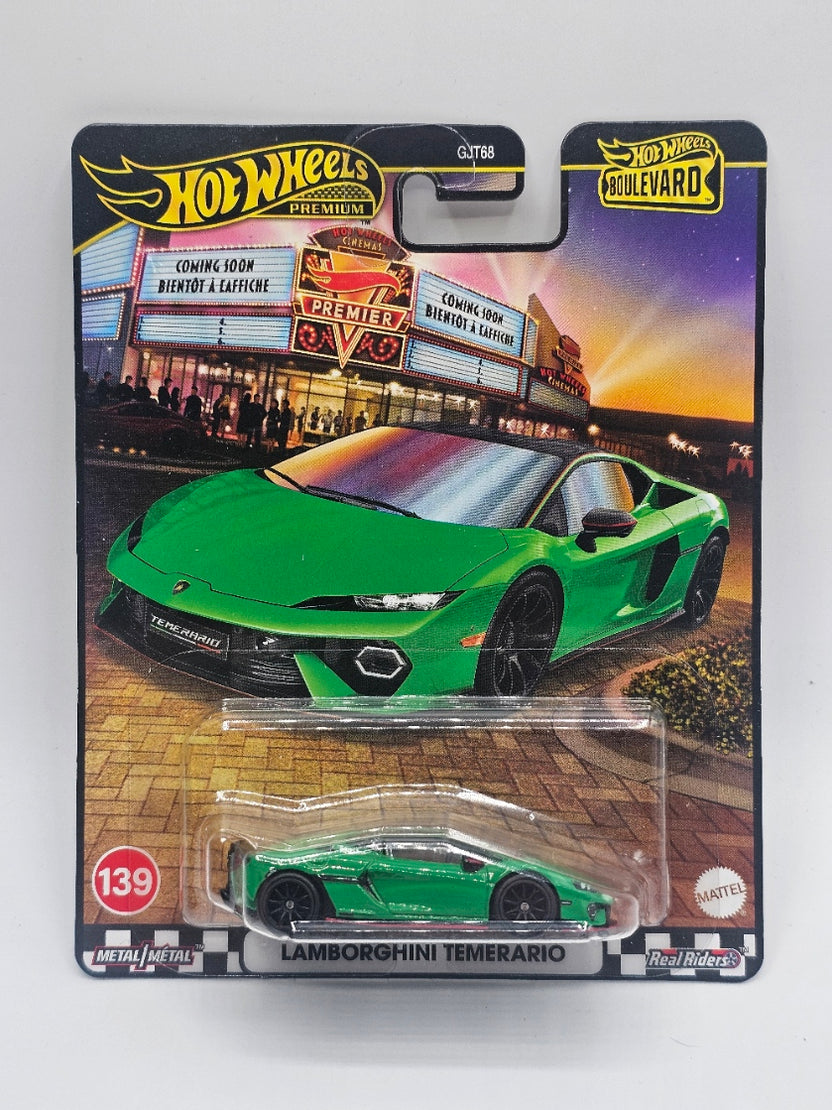 Hot Wheels Boulevard Lamborghini Temerario #139 Green - Premium Die ...